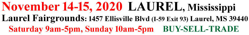 Mississippi Gun Shows - 2020 MS Gun Show list of upcoming 2020 ...